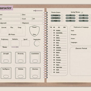 Dnd Digital Notebook | D&D Campaign Journal | Dungeons and Dragons ...