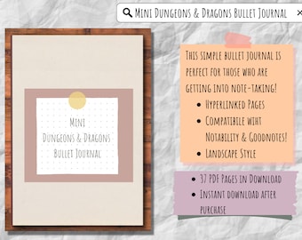 Dnd Digital Notebook D&D Campaign Journal Dungeons and Dragons Player ...