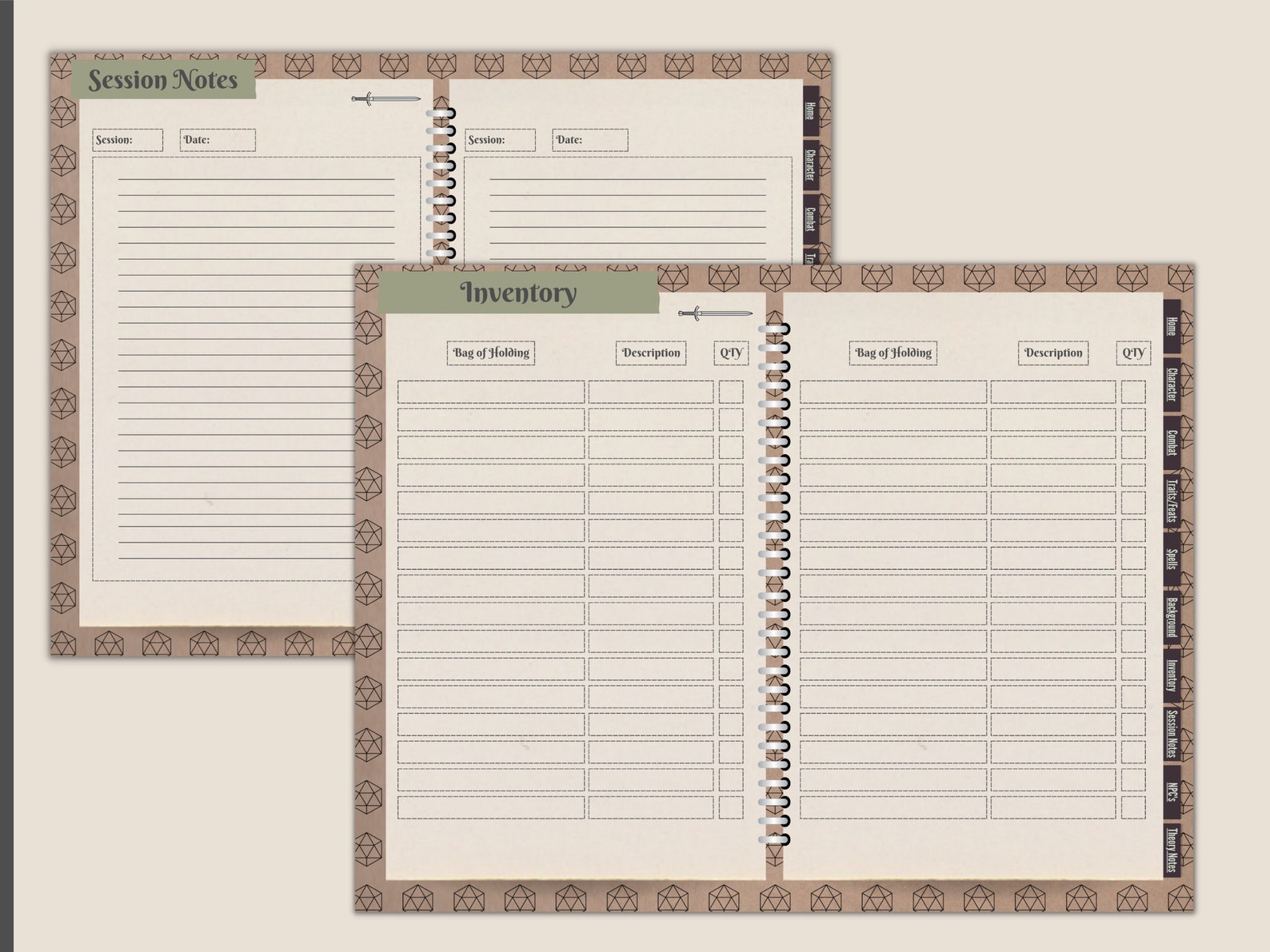 Dnd Digital Notebook | D&D Campaign Journal | Dungeons and Dragons ...