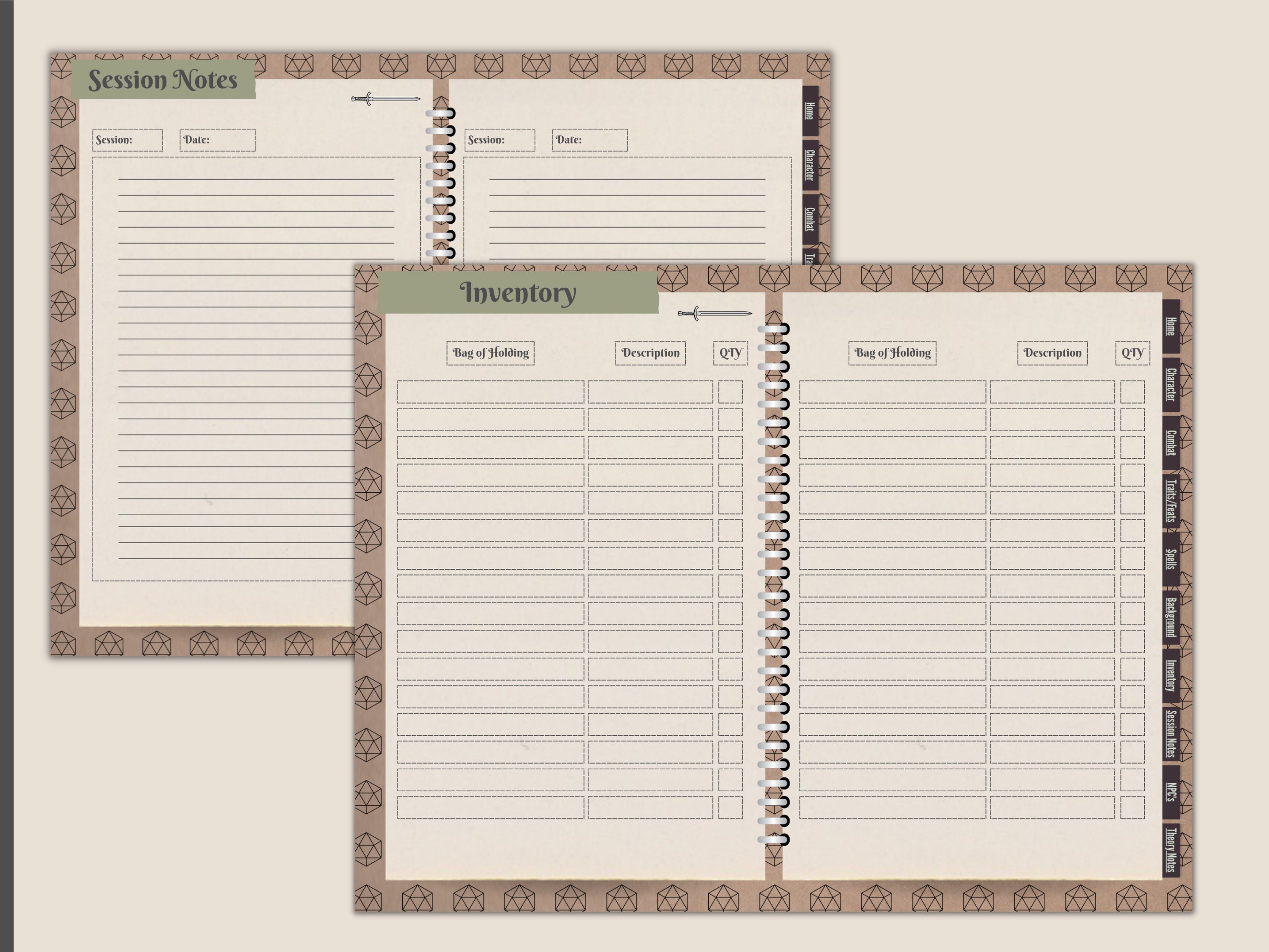 Dnd Digital Notebook | D&D Campaign Journal | Dungeons and Dragons ...