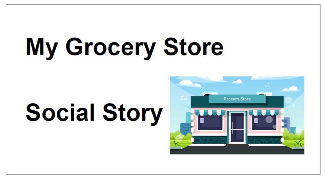 Grocery Store Social Story Digital Download - Etsy