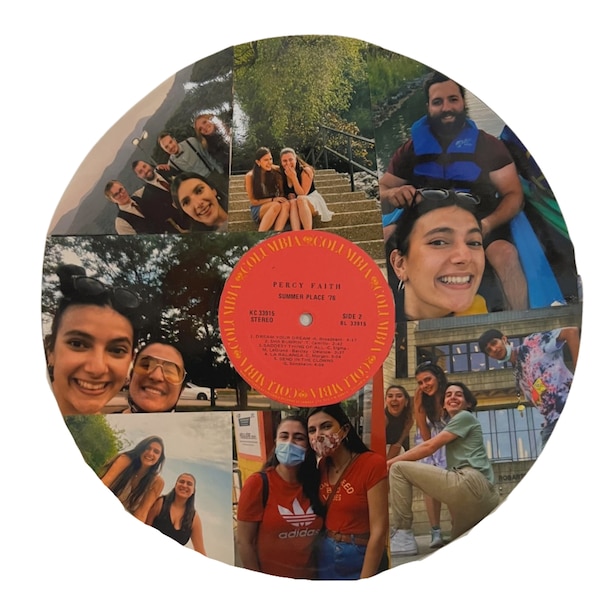 Custom Vinyl Record Photo Collage - Etsy