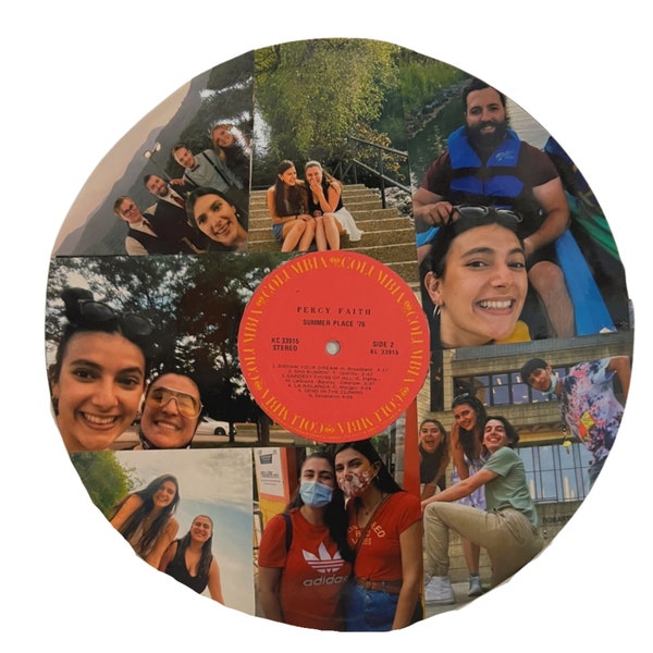 Custom Vinyl Record Photo Collage - Etsy