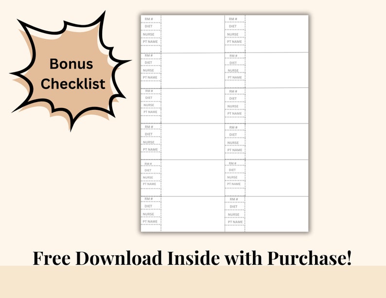 PCT Worksheet Patient Care Technician Checklist PCT Bundle Nurse Extern ...