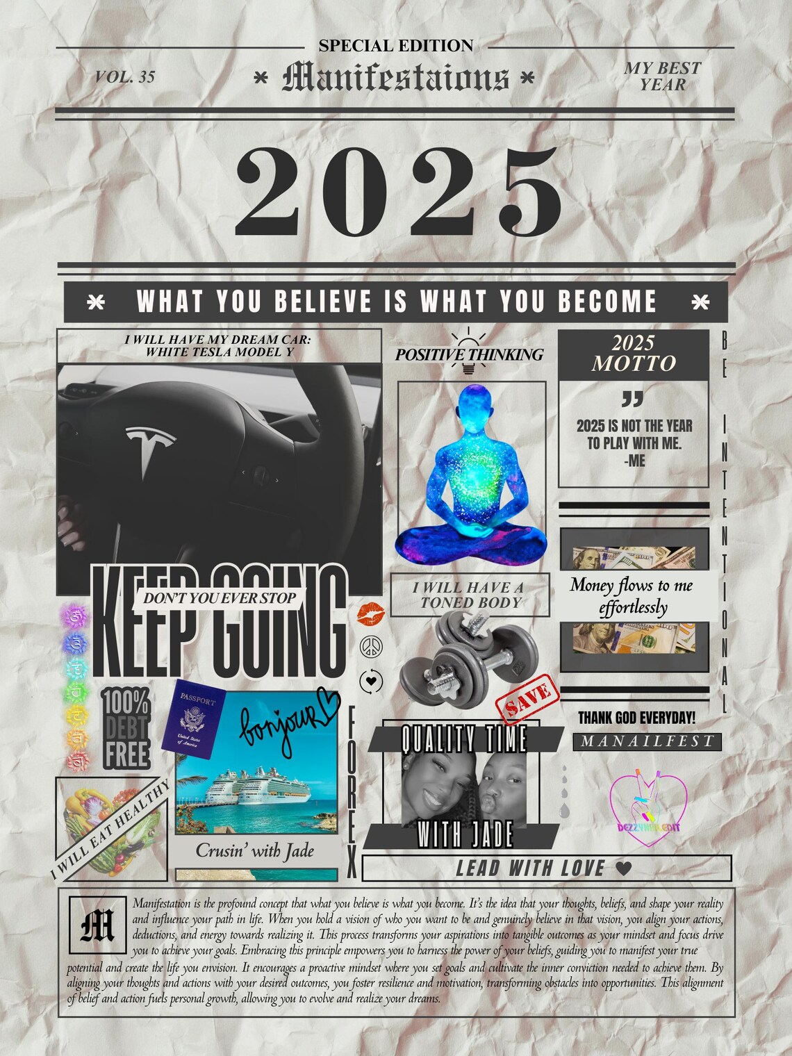 Newspaper Vision/mood Board - Etsy