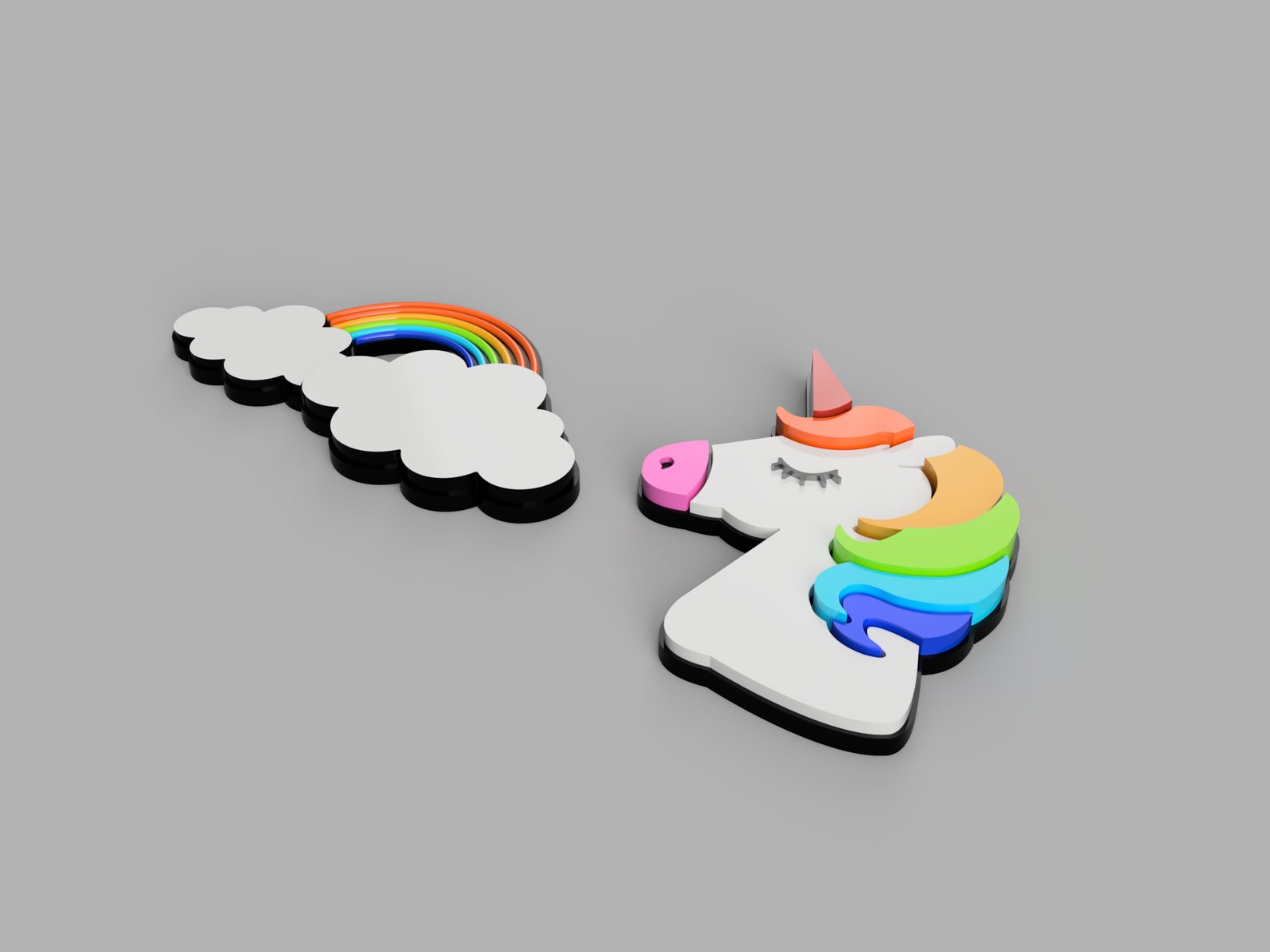 3D STL File: Unicorn - Etsy