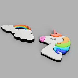 3D STL File: Unicorn - Etsy