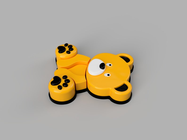 3D STL File: Cute Teddy Bear - Etsy