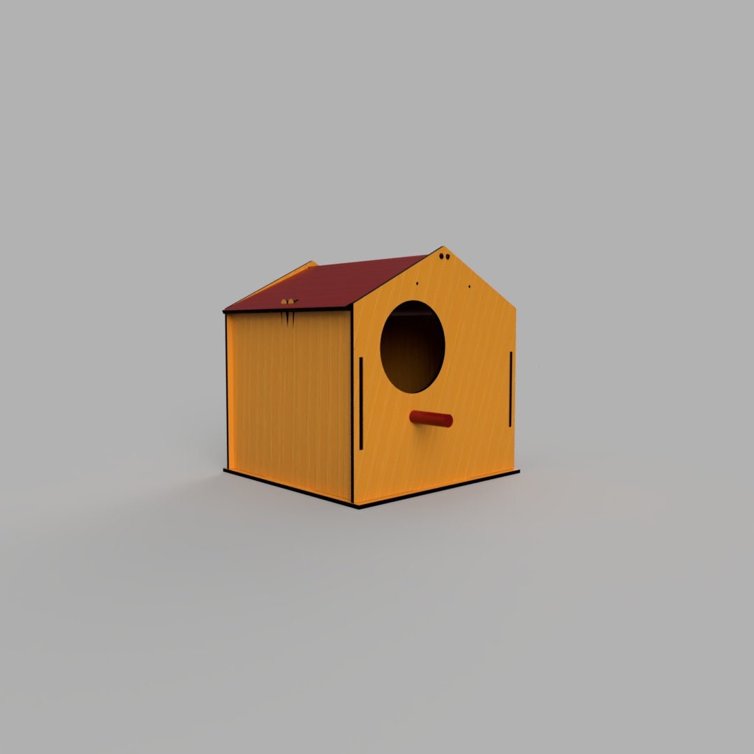Laser Cut Bird House (nest) Digital Files : Ai, Dxf, Svg, Eps, Pdf - Etsy