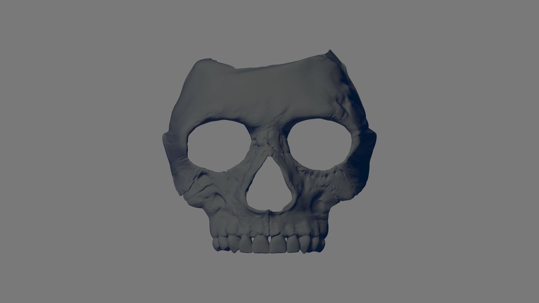 3D STL File: Ghost Mask - Etsy