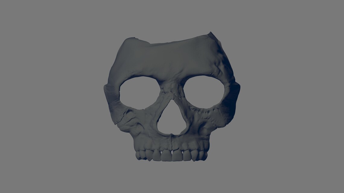 3D STL File: Ghost Mask - Etsy
