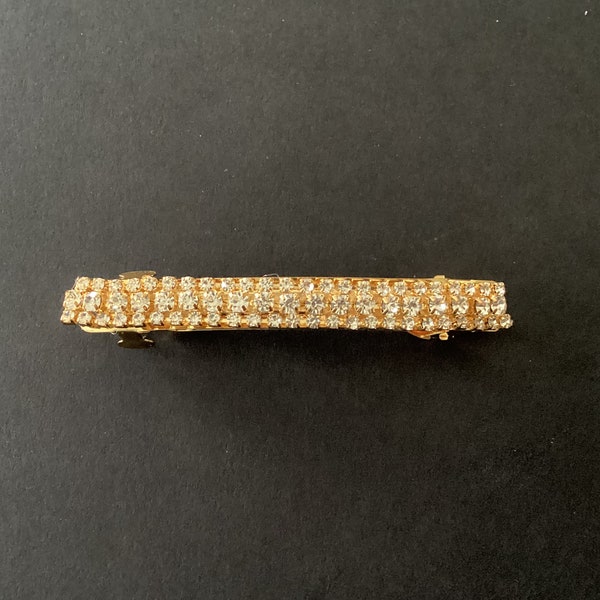 Rhinestone Barrette - Etsy