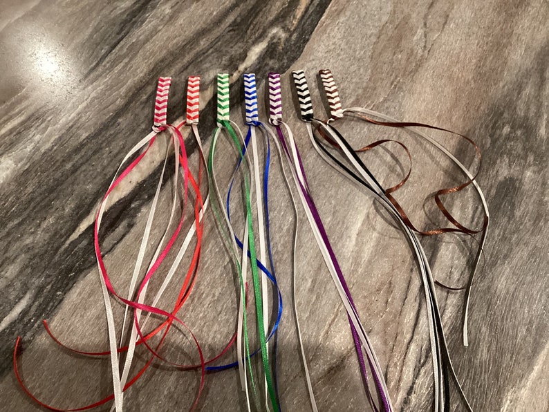 2 80s Retro Braided Ribbon Barrettes in White & Black/blue/brown/green ...