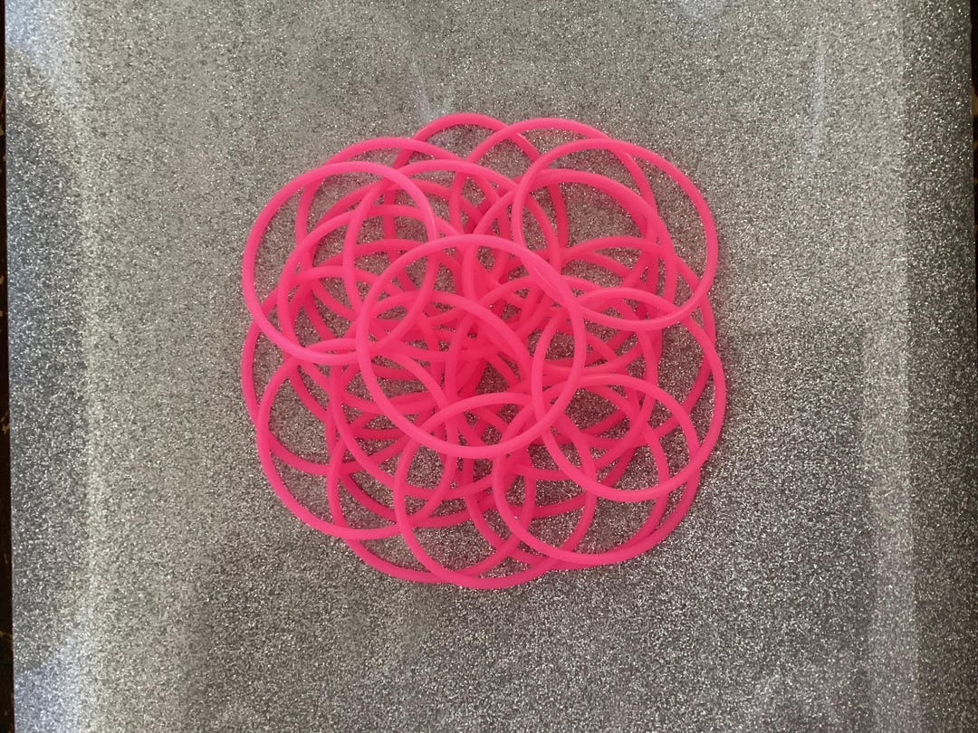 Set of 20 Neon Pink 80s Jelly Bracelets Wrapped in A Pink Satin Bow - Etsy