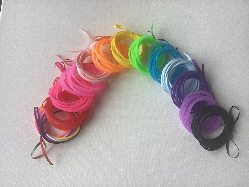 Set of 10 80s Jelly Bracelets - Etsy