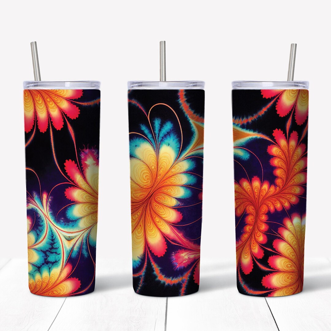 20 Oz Skinny Tumbler/colorful - Etsy
