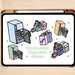 Cute Glazed Icon House Chores Digital Stickers | Goodnotes Stickers ...