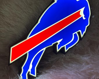 Buffalo Bills LED Lightbox Fan Art - Unique Sports Decor Sign - Etsy