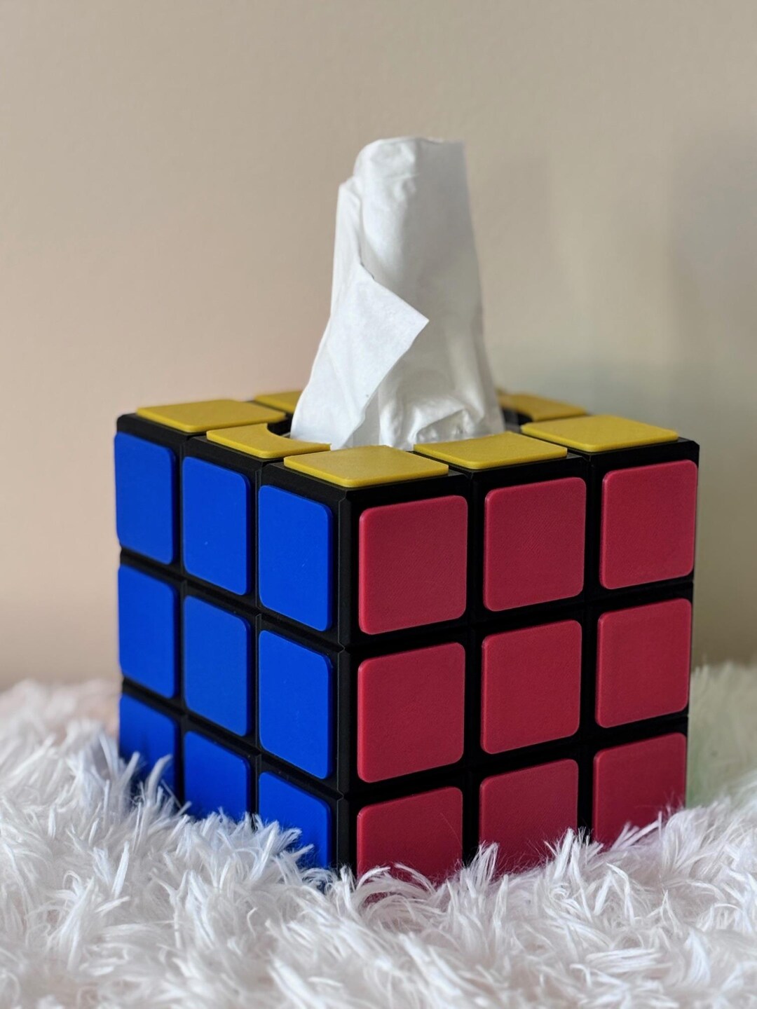 Rubik's Cube Tissue Box Cover - Etsy