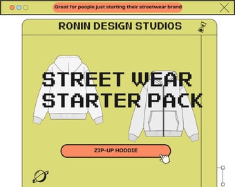 Zip up Hoodie Tech Pack - Etsy