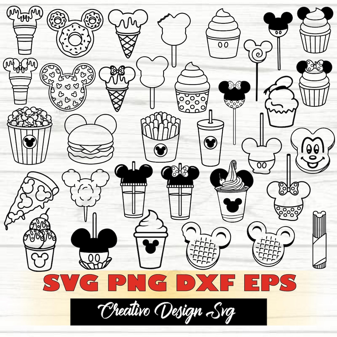 Snack Bundle Svg Png Dxf Eps Files for Cricut or Silhouette Clipart ...