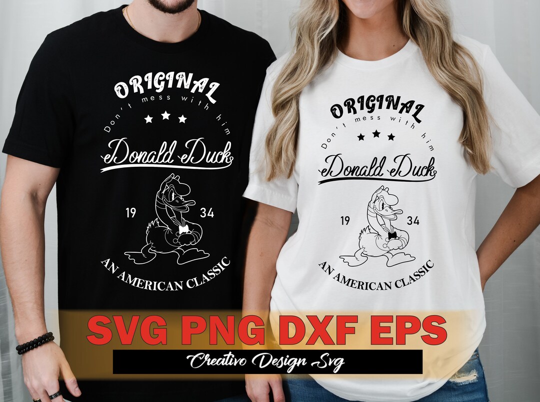 Donald Svg Png Dxf Eps, Duck Svg Est 1934 Svg Png Dxf Eps, Original ...