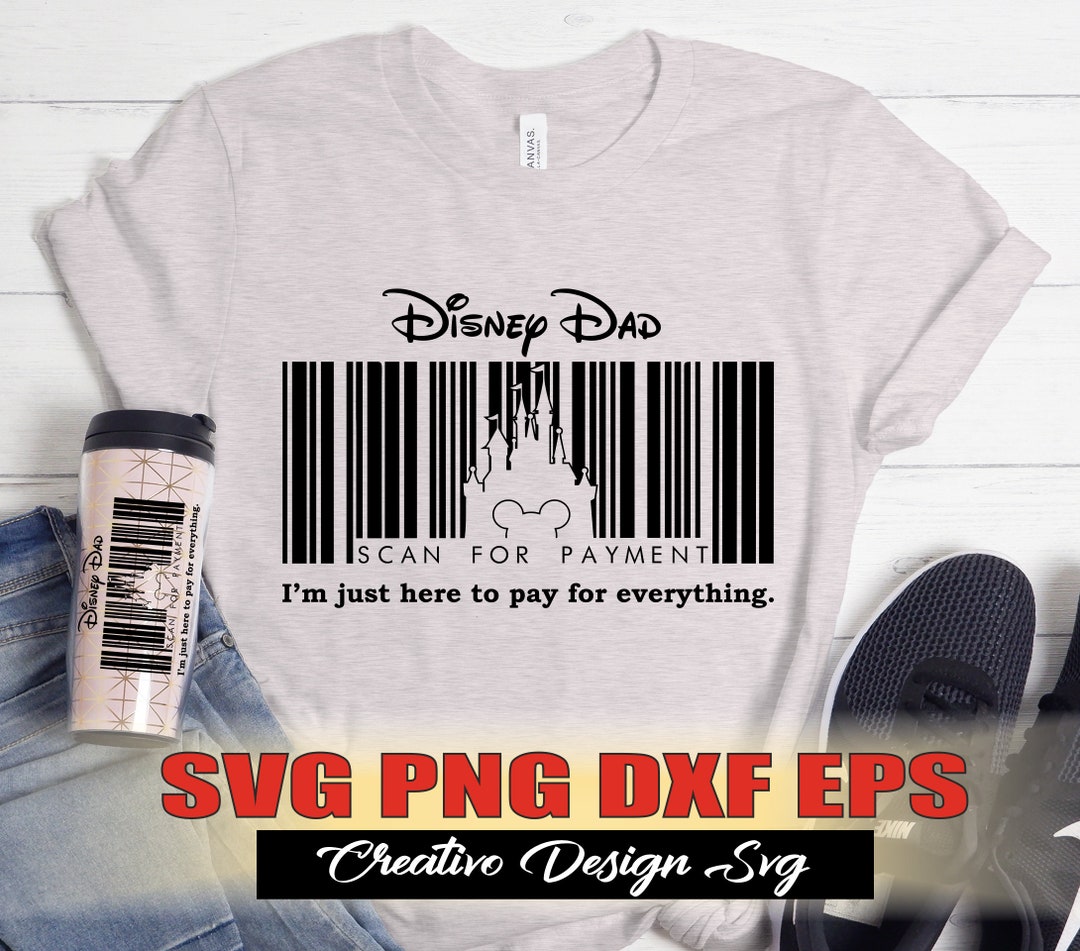 Disneydad Mickey Svg Png Eps Dxf, Disneyland Mickey Scan for Payment ...
