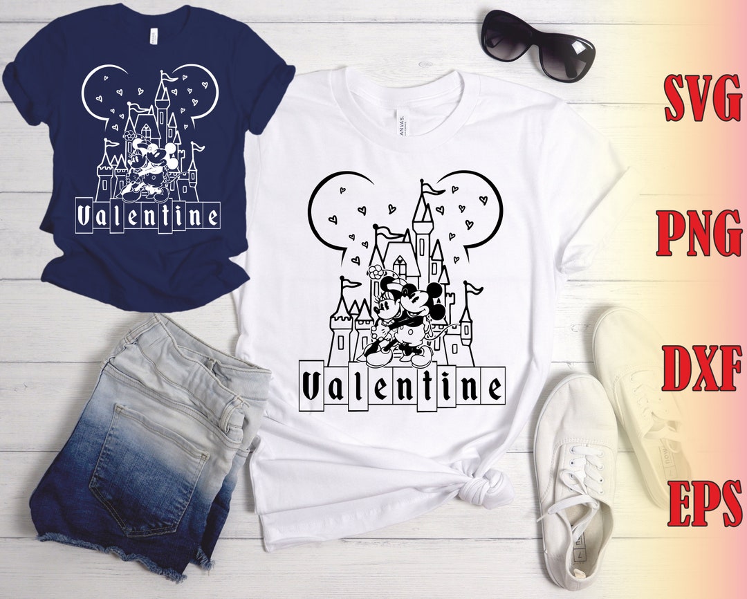 Disneyworld Valentine Day Svg Png Dxf Eps Mickey Valentine - Etsy