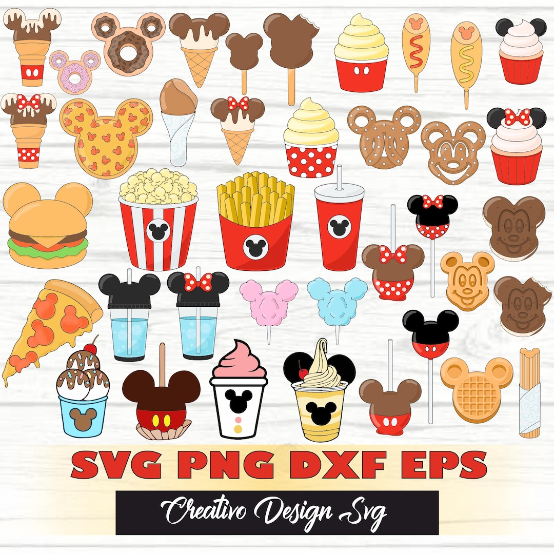 Snack Bundle Svg Png Dxf Eps Files for Cricut or Silhouette Clipart ...