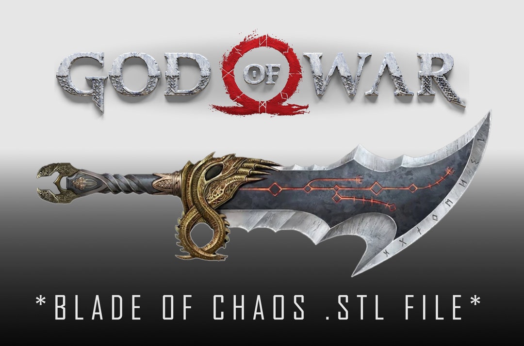 God of War: Kratos' Sword - Blade of Chaos 3D MODEL *digital File ONLY ...
