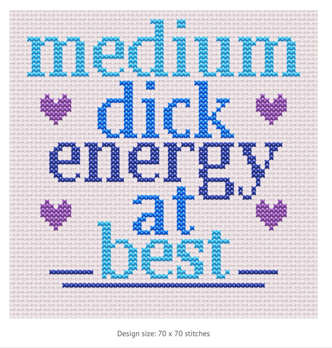 Medium D Energy Cross Stitch Pattern Pdf - Etsy