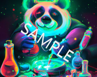 Trippy Panda - Etsy