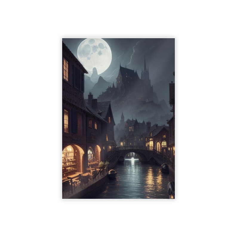 Moonlight City Gloss Posters - Etsy