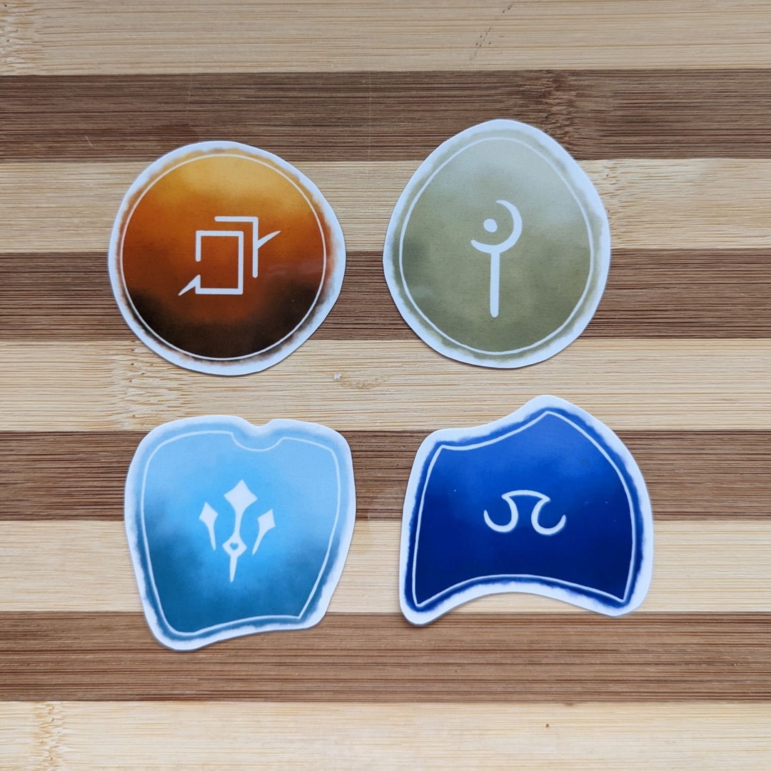 FFXIV Final Fantasy 14 Vinyl Decal Watercolor Healer Job Crystal ...