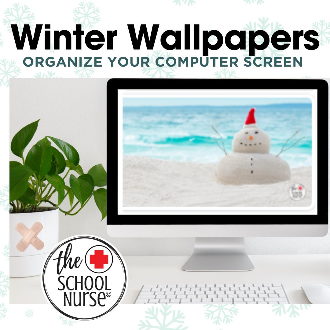 School Nurse Computer Wallpapers for Winter Set of 12 - Etsy