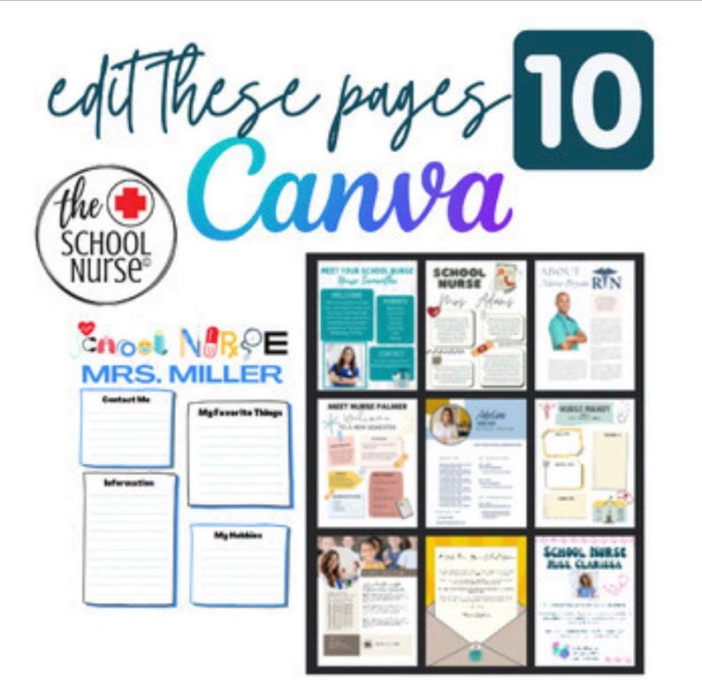 Meet the School Nurse Templates - Etsy