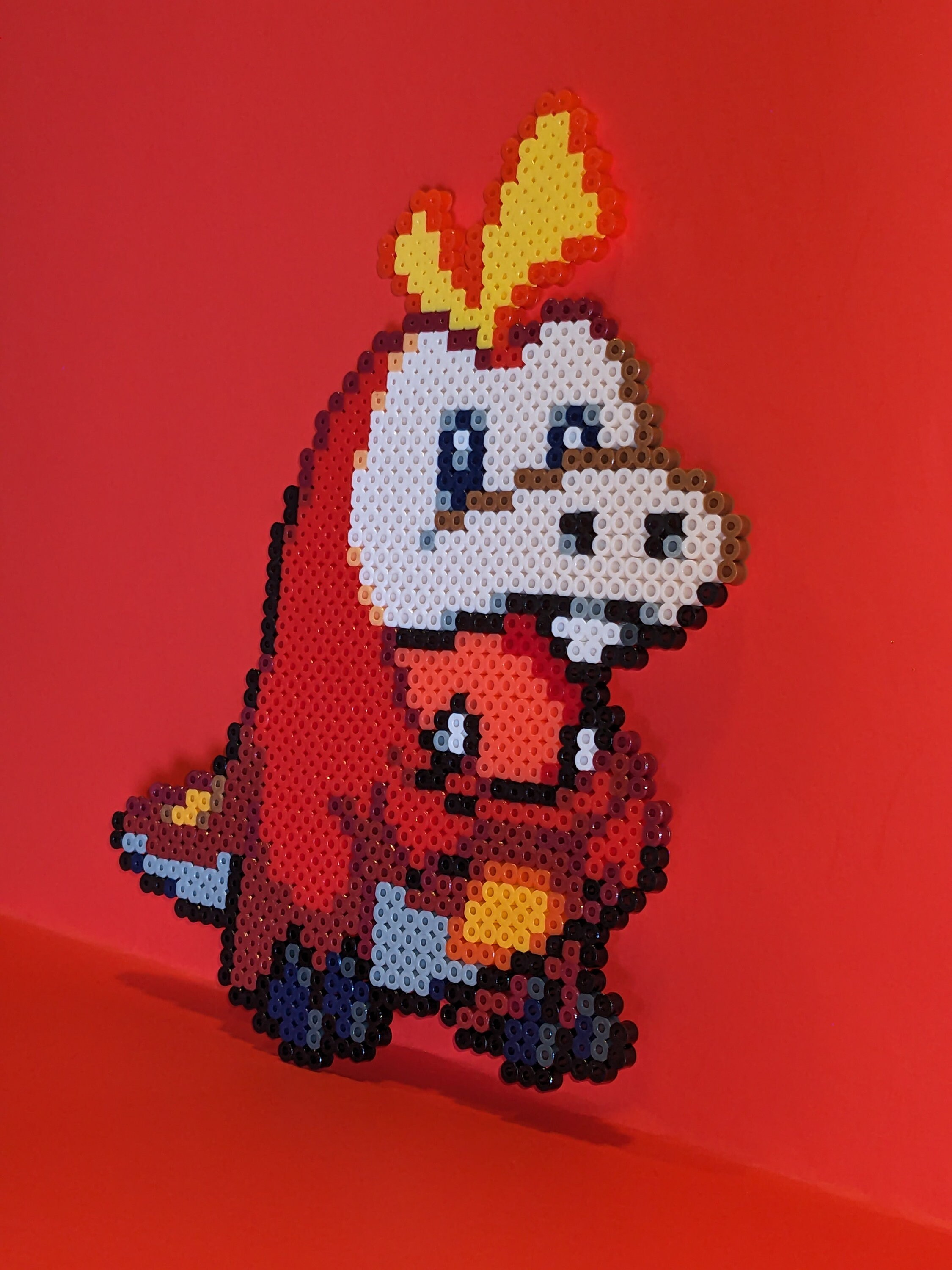 Fuecoco Pokemon Gift Perler Bead Art 8 Bit Pixel Decoration, Handmade ...