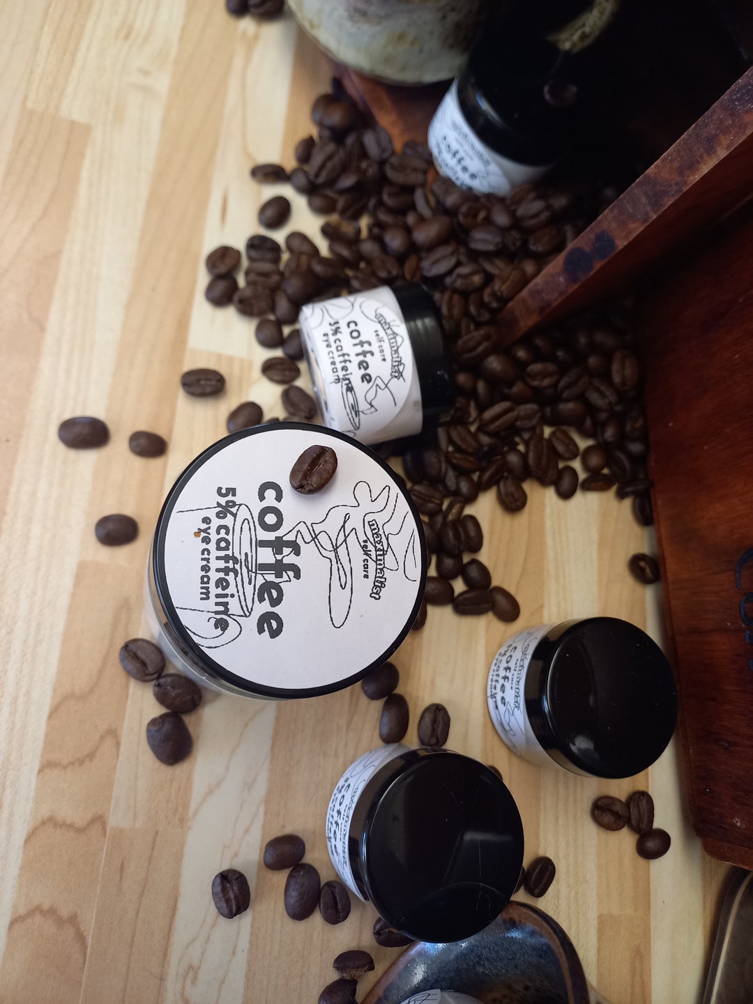 5% Caffeine Coffee Eye Cream Nonhydrogenated Coffee Butter - Etsy