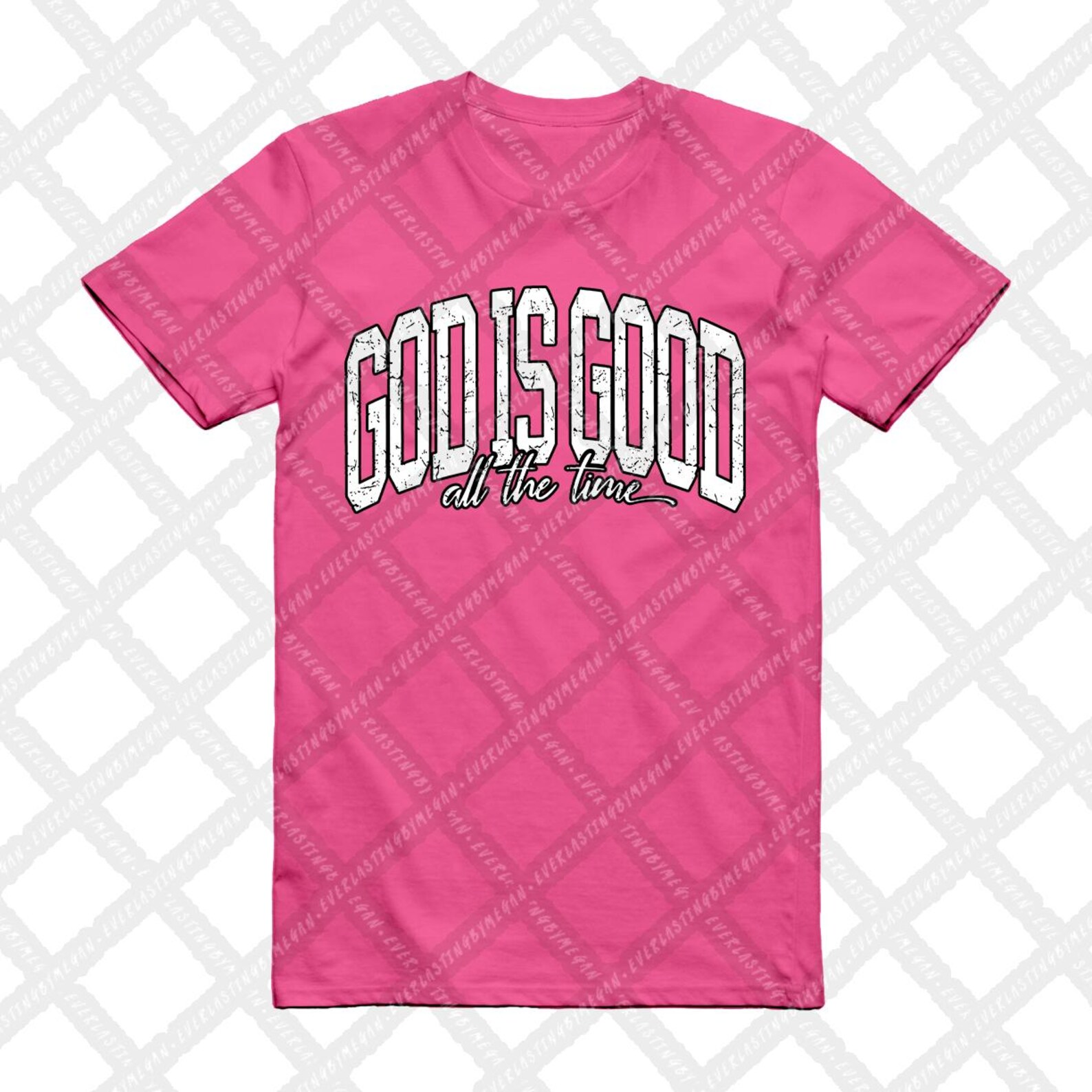 Neon Hyper Pink Black White Air Max Sunder Safety T Shirt Match GOD IS ...