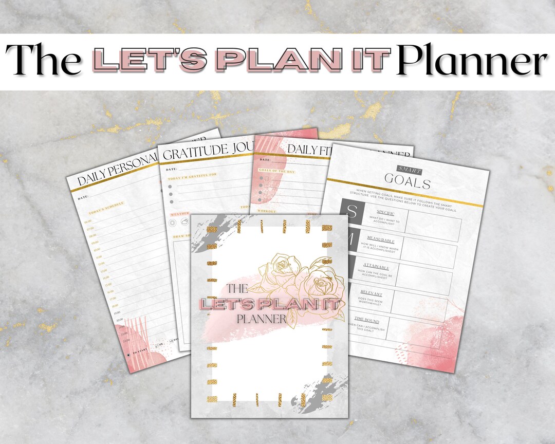 The Let's Plan It Planner, Printable Planner, Downloadable Planner ...