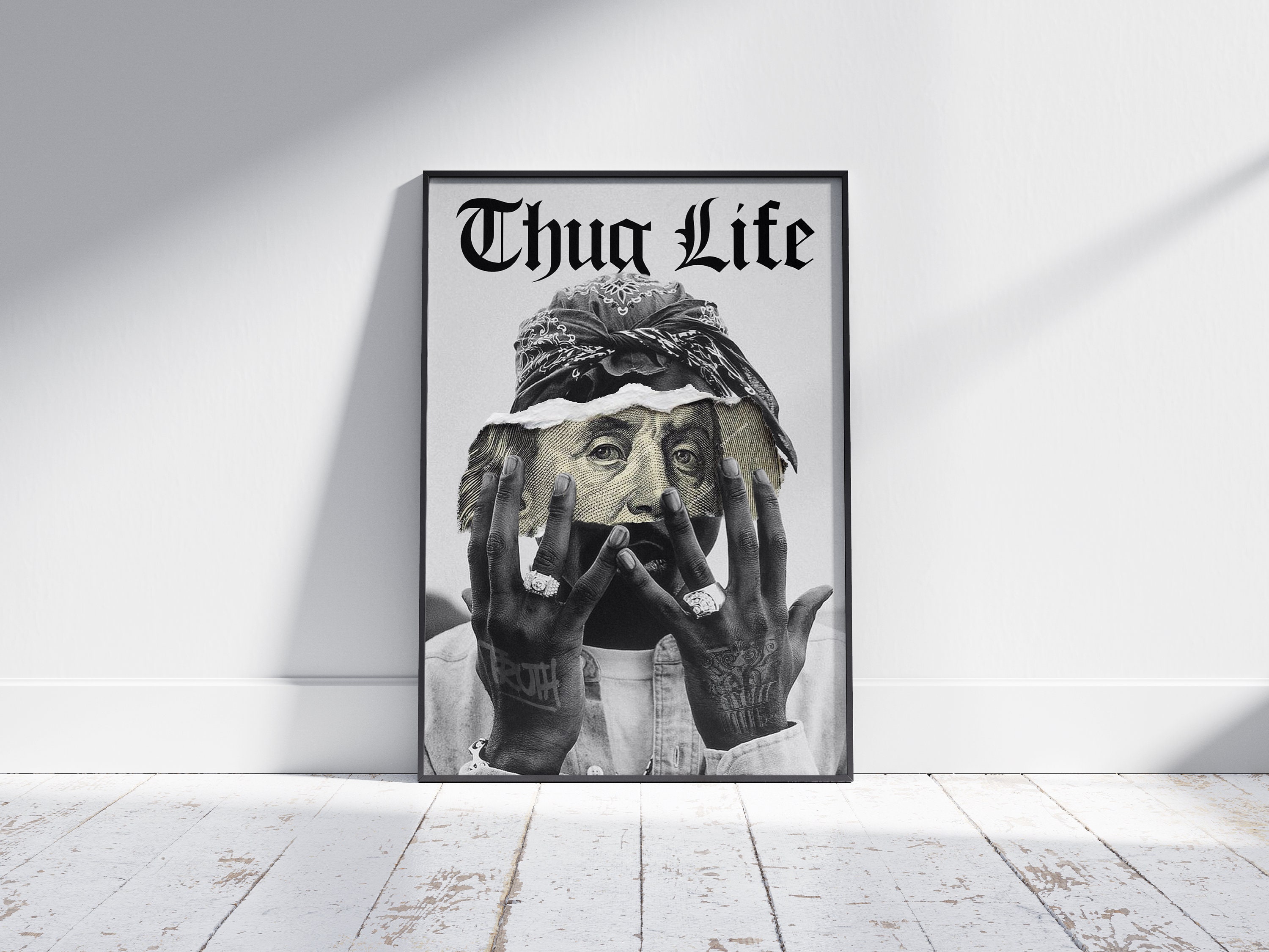 2pac by Satori / Limited Edition Wall Art / Vintage Home Deco / Hip Hop ...