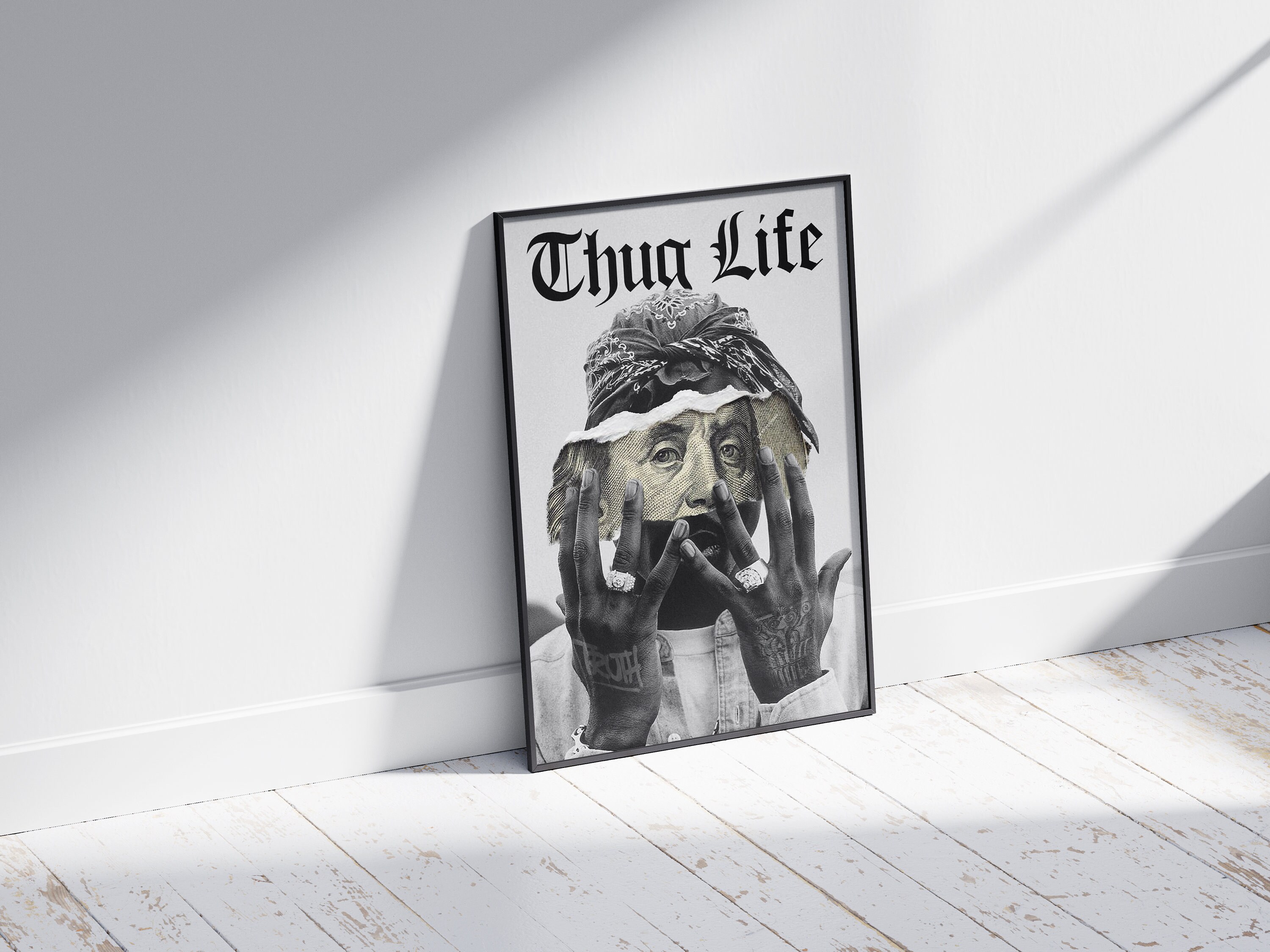 2pac by Satori / Limited Edition Wall Art / Vintage Home Deco / Hip Hop ...