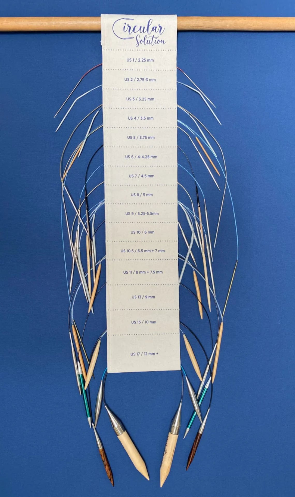 Circular Solution - Circular Knitting Needle Hanging Organizer, Organic ...