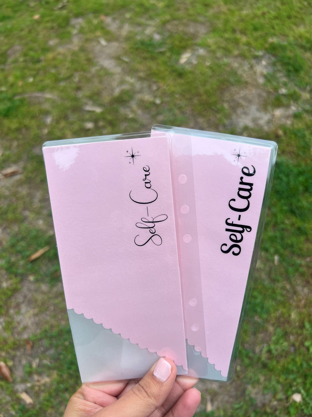 A6 Cash Envelopes Vellum Pink Scalloped Edge Envelopes - Etsy