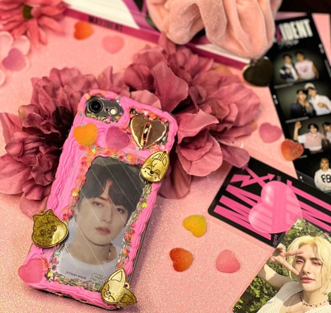Stray Kids Maxident Pink Heart Photocard Phone Case - Etsy