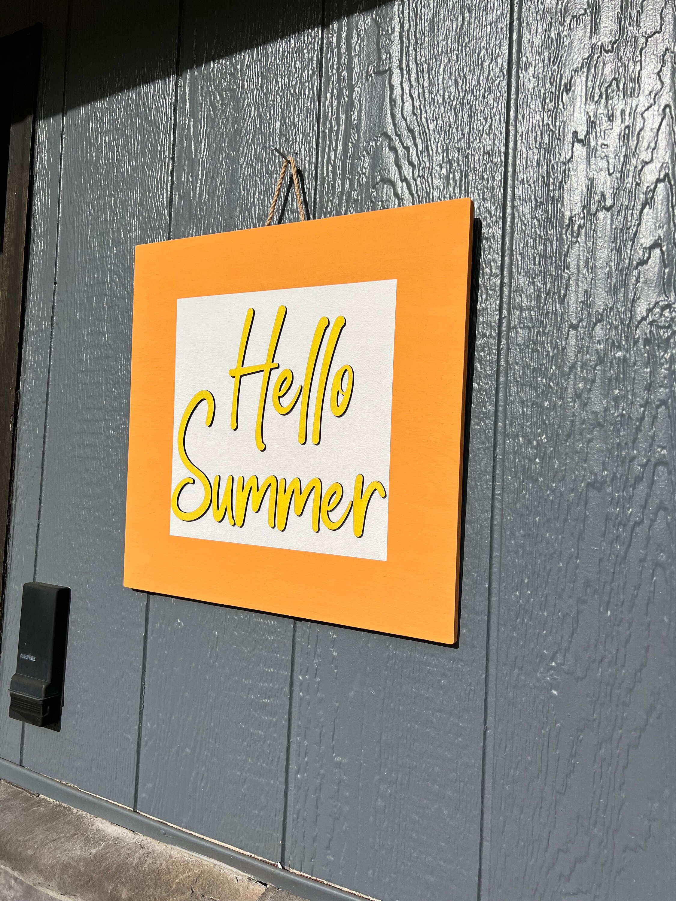 Front Porch Wreath Orange Welcome Sign Front Door Hanger - Etsy