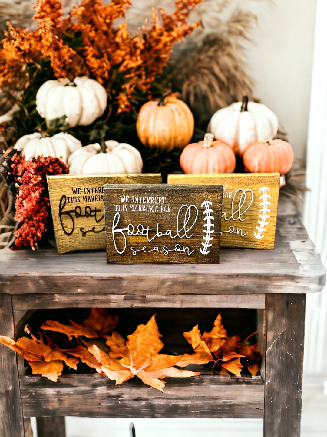 Funny Football Sign • Tabletop Decor • Mantle Decoration • Football ...