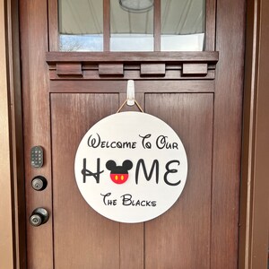 Custom Mickey Mouse Disney Front Door Wreath • Interchangeable Holiday ...
