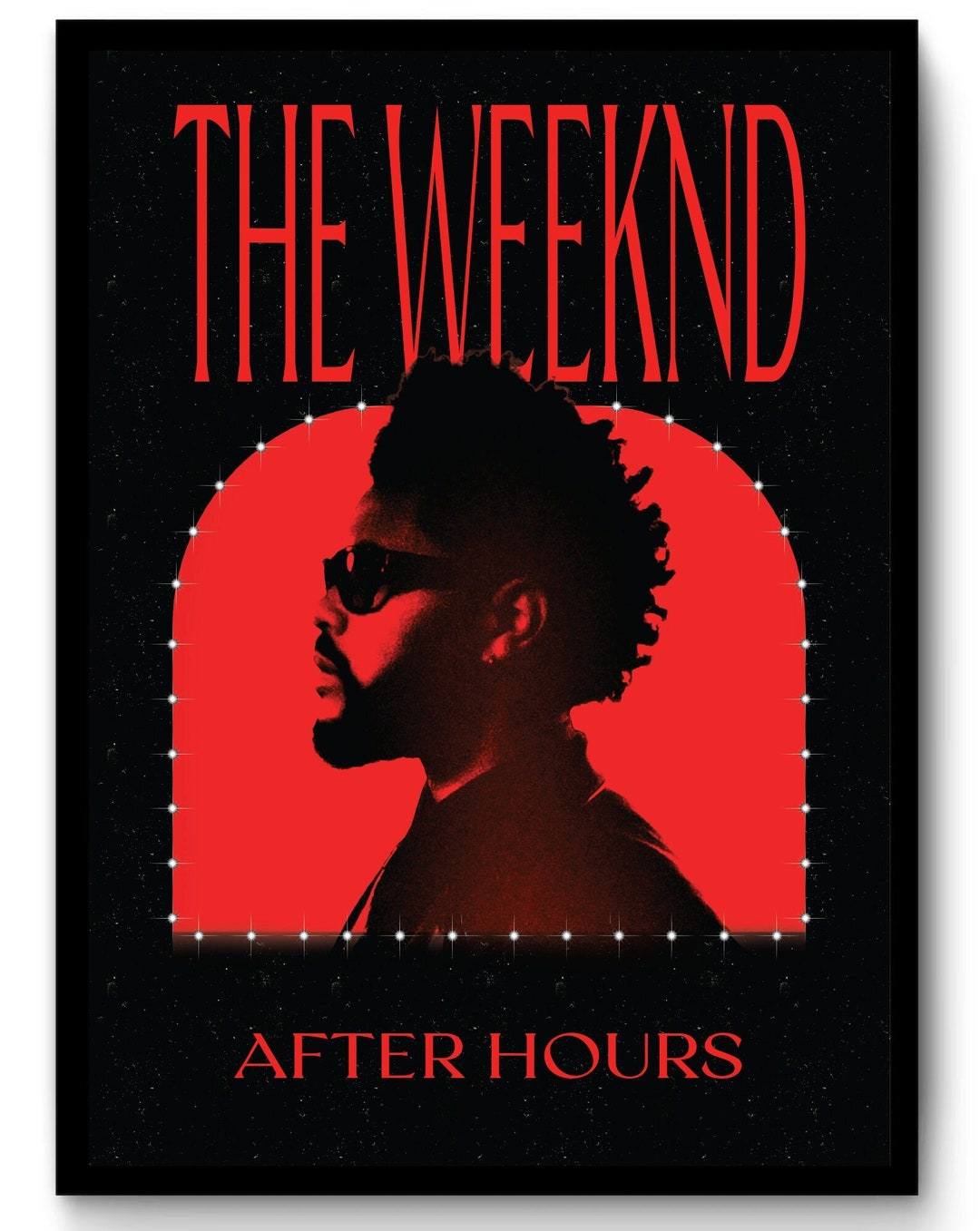 The Weeknd Poster After Hours Printable Wall Art Custom Music Poster ...