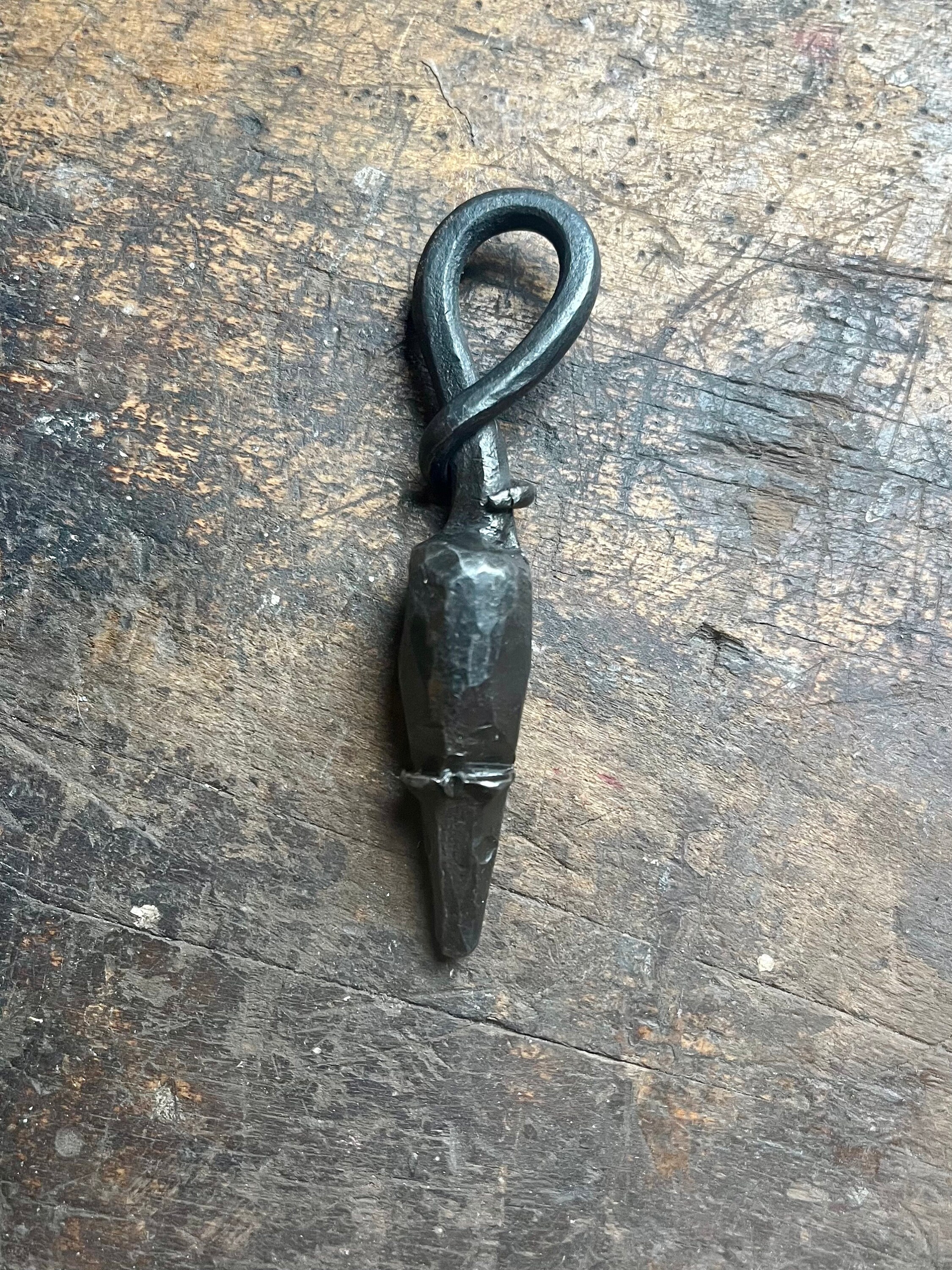 Hand Forged Rat Keychain - Etsy